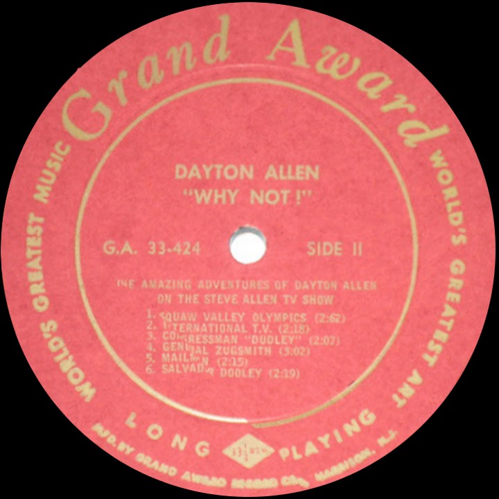 Vintage Stand-up Comedy: Dayton Allen - Why Not! 1960