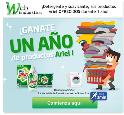 AD-MASSMEDIA: Encuesta online de ARIEL (detergente)