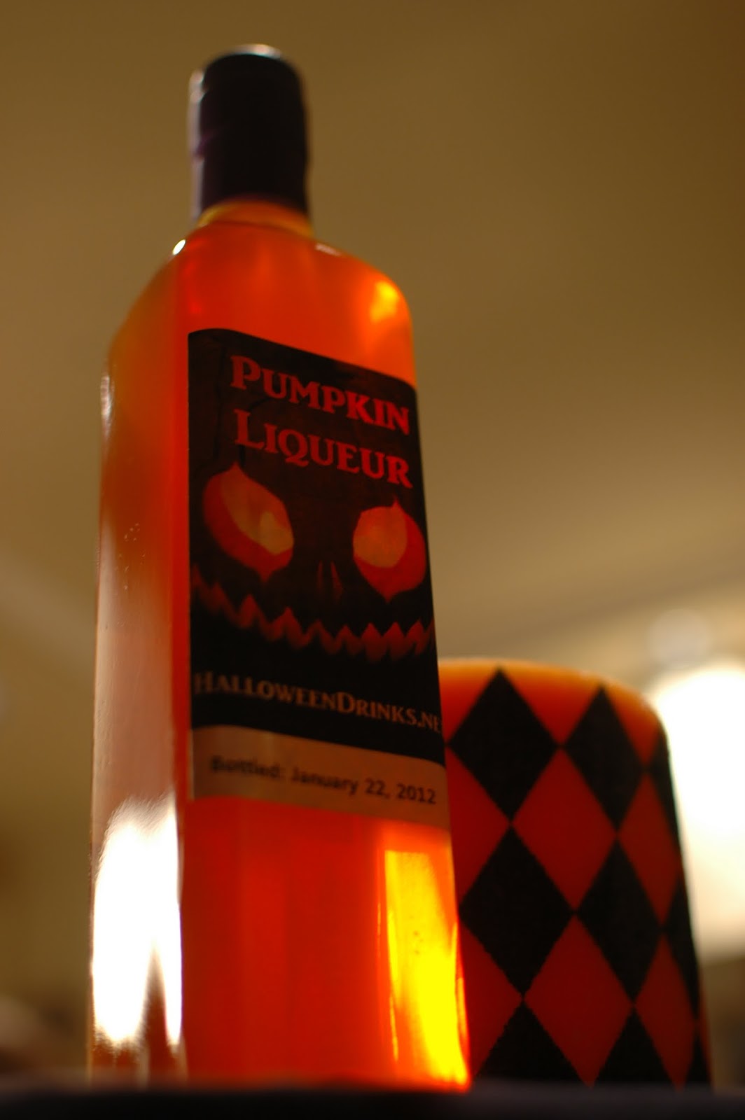 Halloween Drinks: Pumpkin Liqueur, The Final Product - Bottling and ...