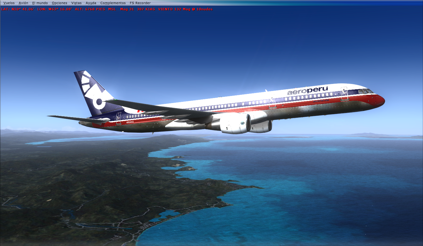 [FS9/FSX] QualityWings Boeing 757-200 Aeroperu N53AW y Librea 25 Años