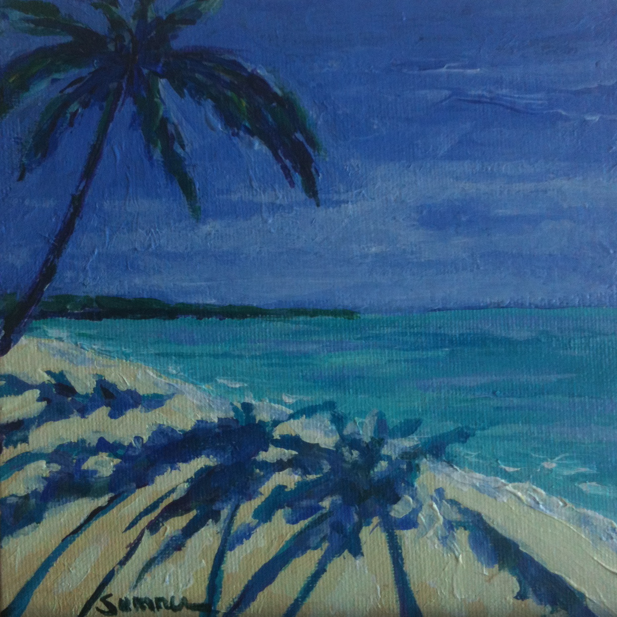 Life is Art: Shadows of Palm Trees