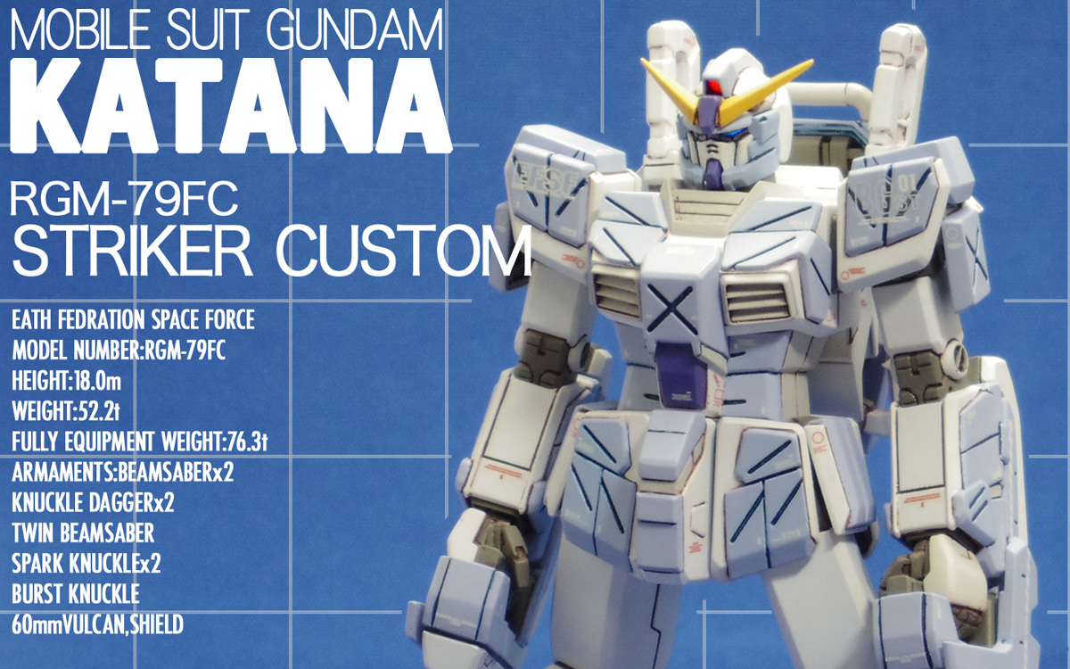 GUNDAM GUY: Chara Hobby 2015 Resin Kit: 1/144 RGM-79FC Striker Custom ...