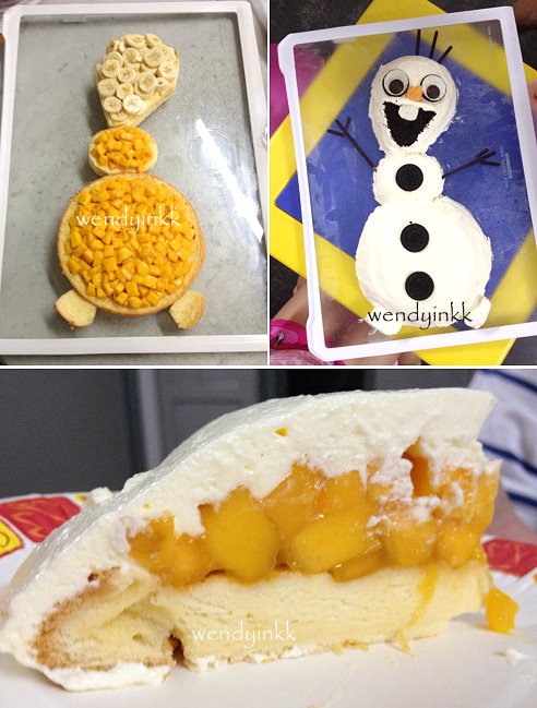 Table for 2.... or more: Fruit Pie Cake, Frozen themed for my Lyanne