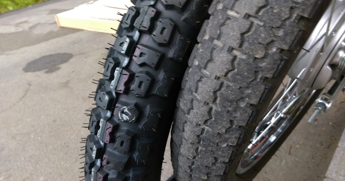 何となく: クロスカブに IRC FB3 を履く