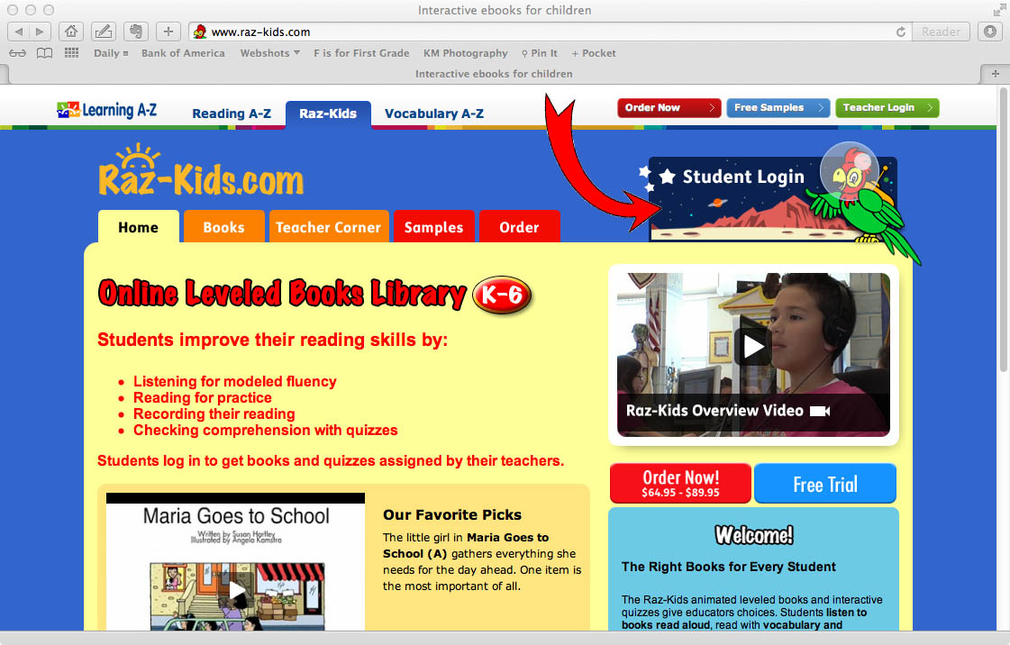 F is for First Grade: www.raz-kids.com