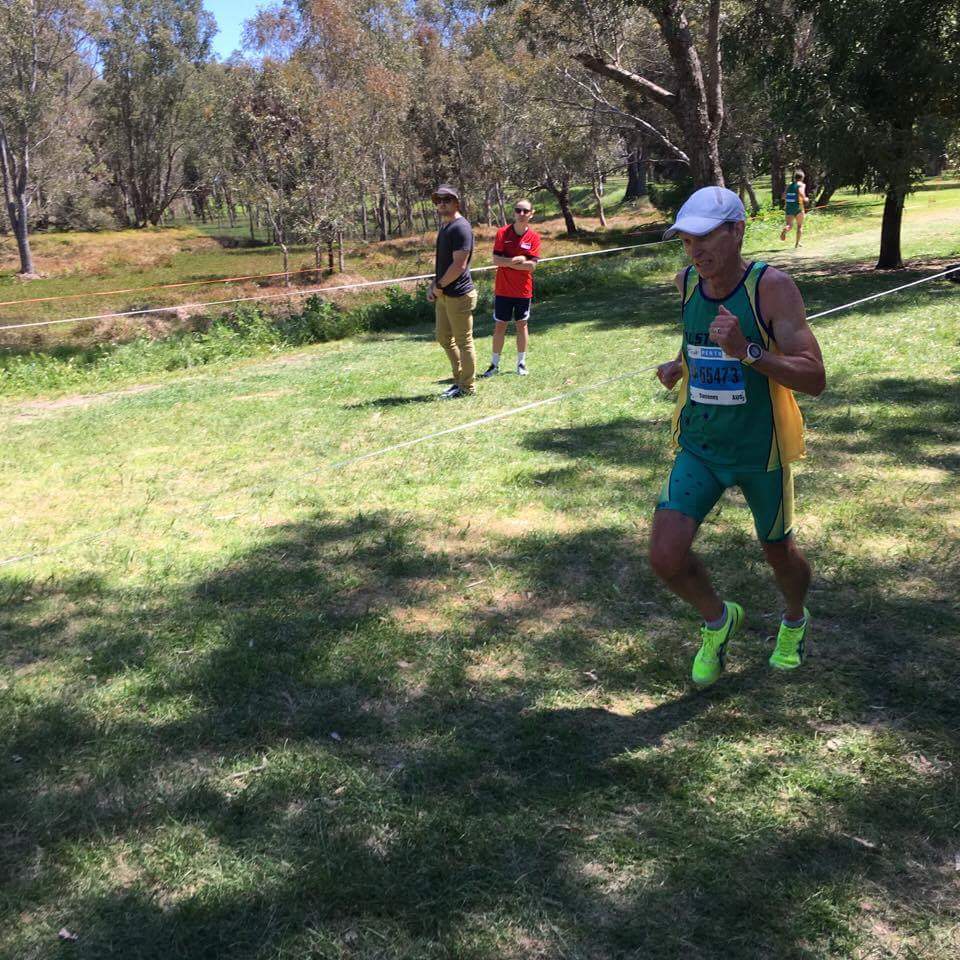 running masters: World Masters Athletics Championships Perth 8km XC M55 1st