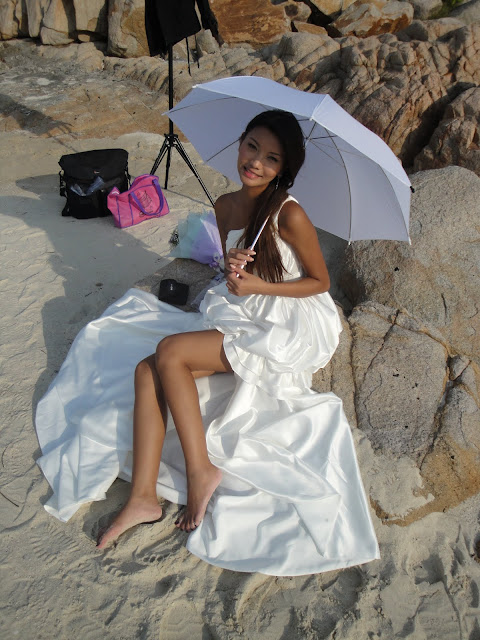 Mable Soe - White Gown Dress Outdoor Portrait