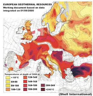 magicair: European Geothermal Map at 5km depth