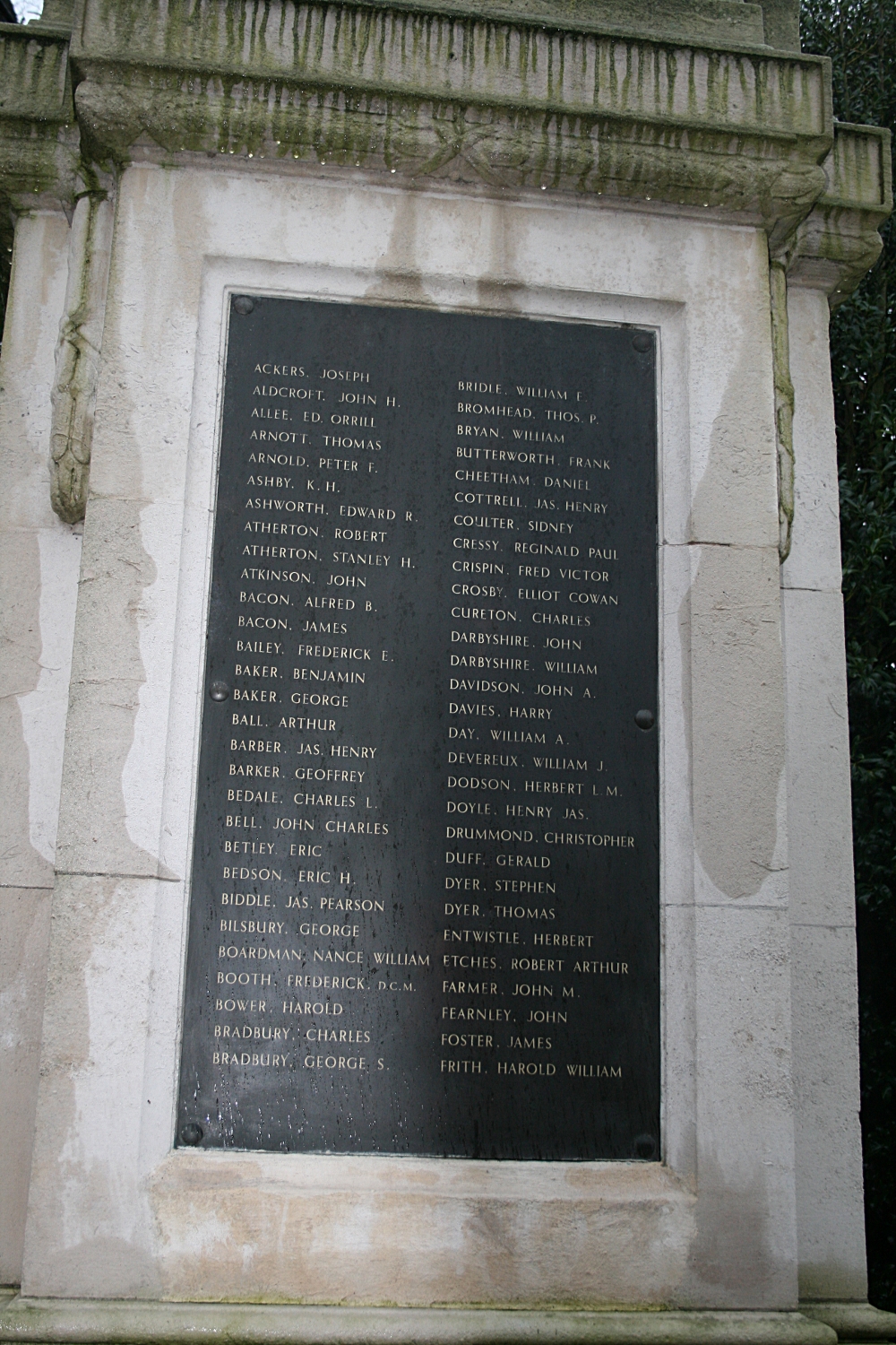 Memorials: Didsbury War Memorial