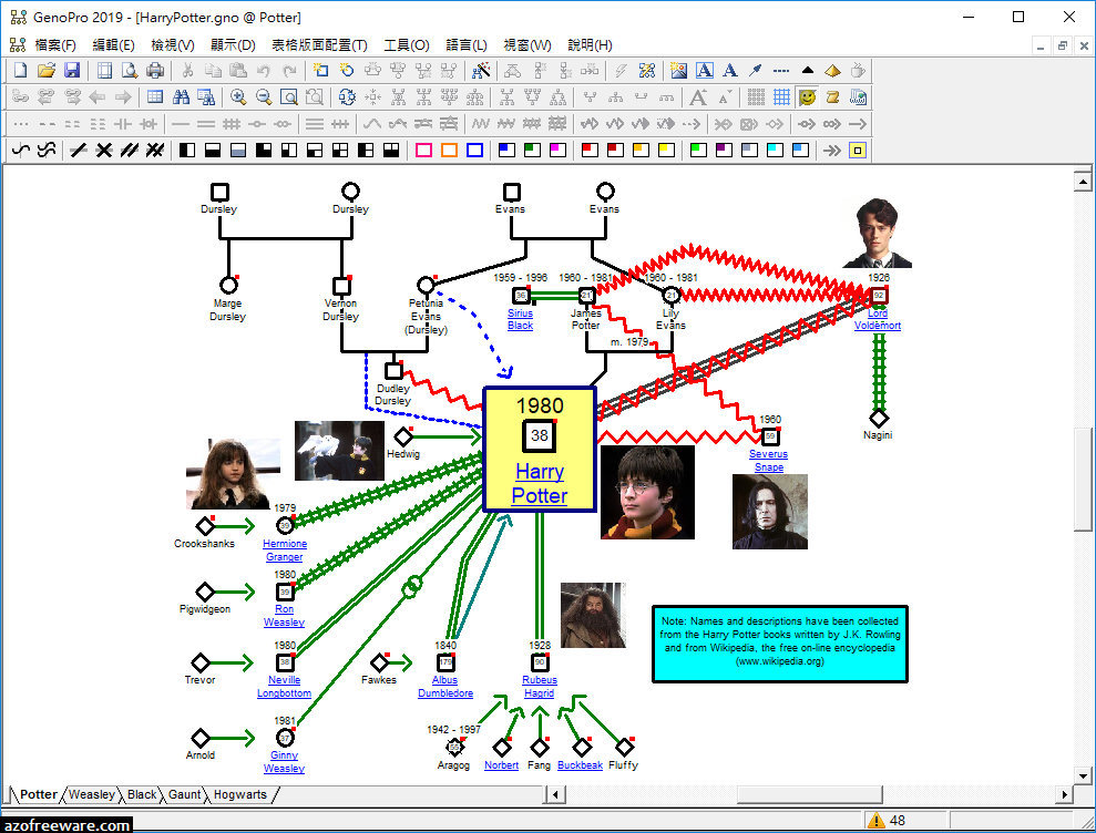 GenoPro 2020 (3.1.0.1) 中文版 - 族譜製作軟體 - 阿榮福利味 - 免費軟體下載