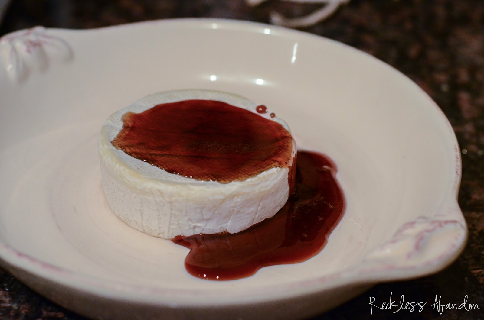 Reckless Abandon: Baked Brie with a Brown Sugar Brandy Sauce