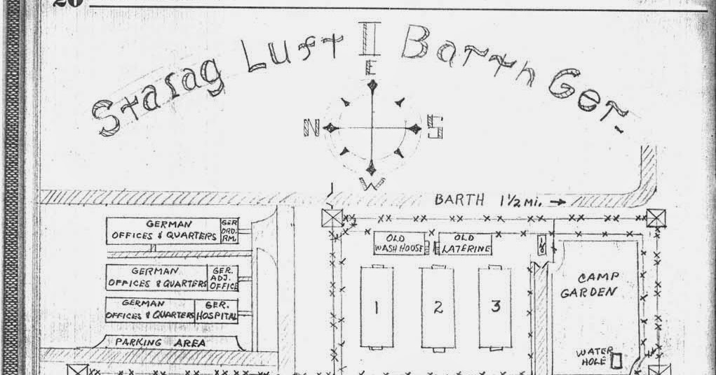 World War II Prisoners of War: Stalag Luft II camp map