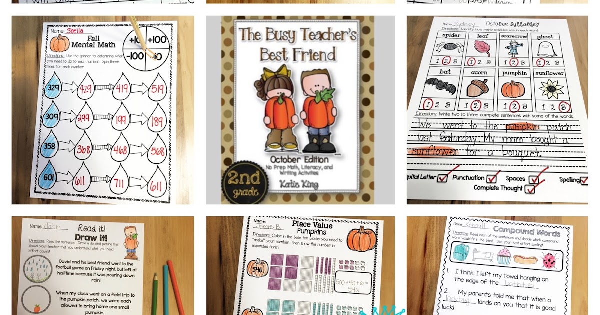 October Easy Prep Ideas - Queen of the First Grade Jungle
