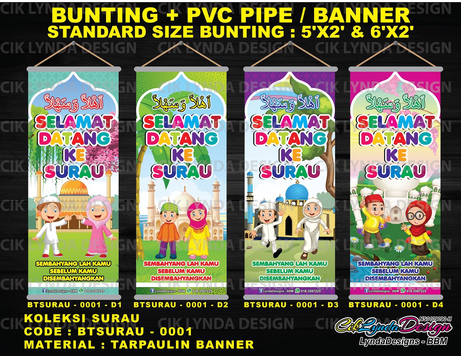 Contoh Bunting Untuk Selamat Datang Ke Pusat Pembinaan