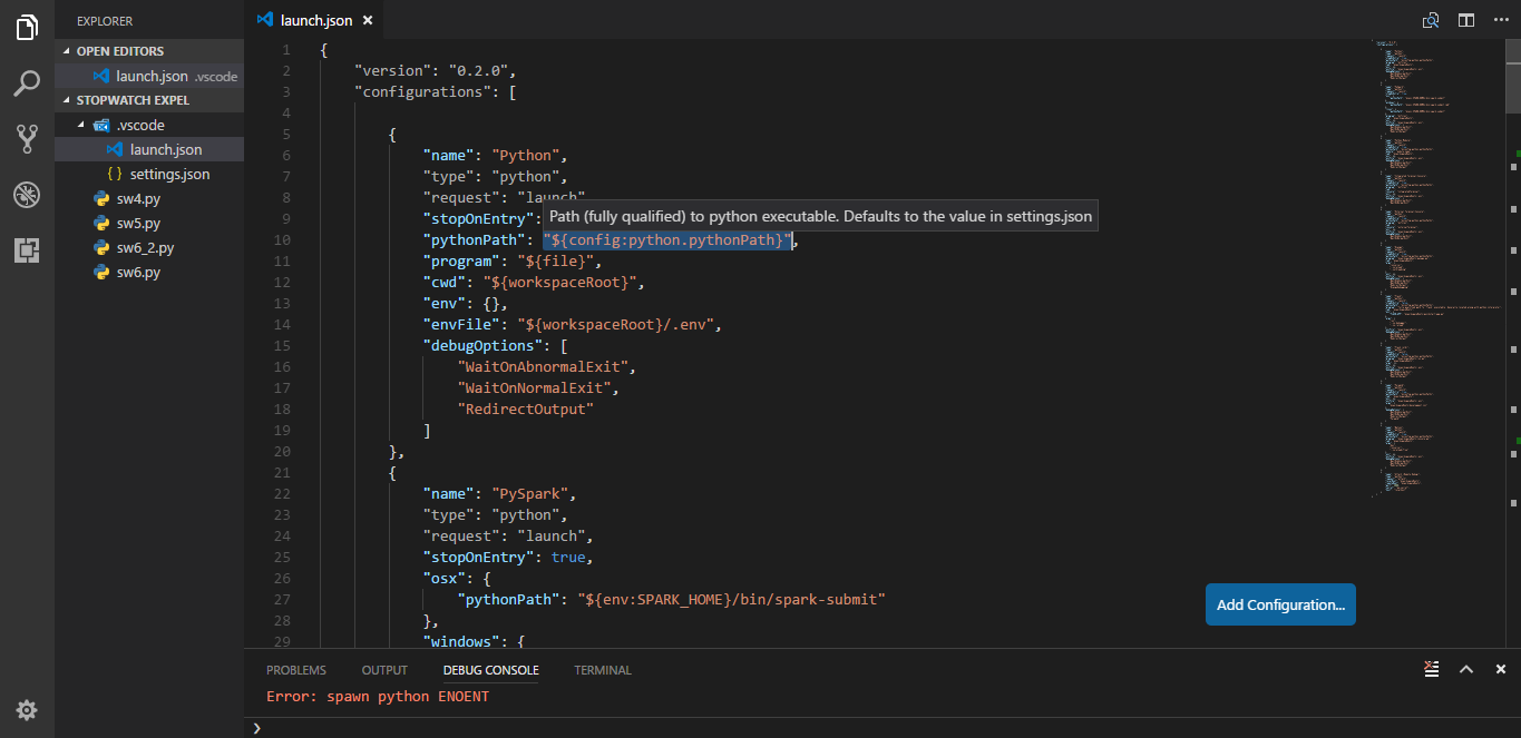 FIXING “FAILED TO LAUNCH THE PYTHON PROCESS IN VSCODE(ERROR SPAWN ...
