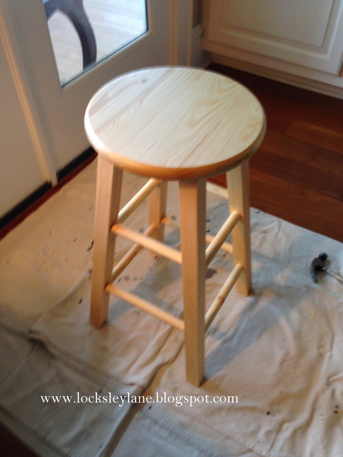 Locksley Lane: Checkered Stool - DIY Mackenzie-Child's