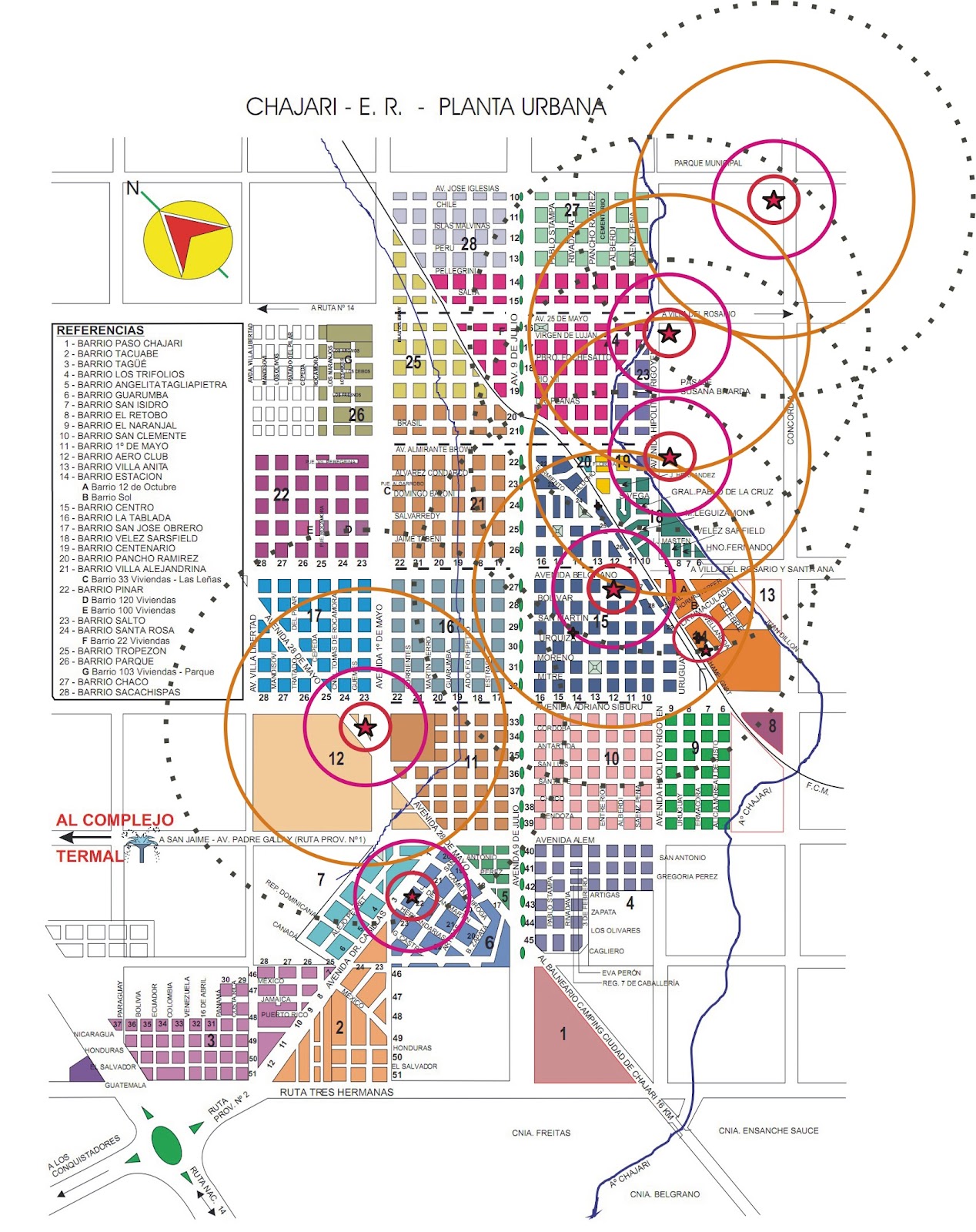 Antenas Afuera De Chajarí: PLANO DE ANTENAS DE TELEFONIA Y WI-FI DE CHAJARÍ