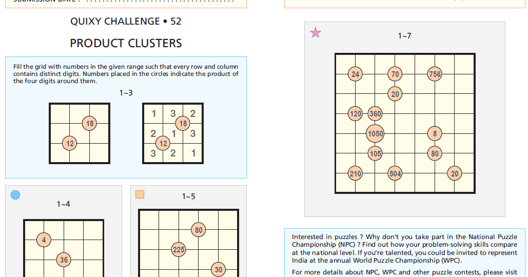 PRODUCT CLUSTERS (QC-52)