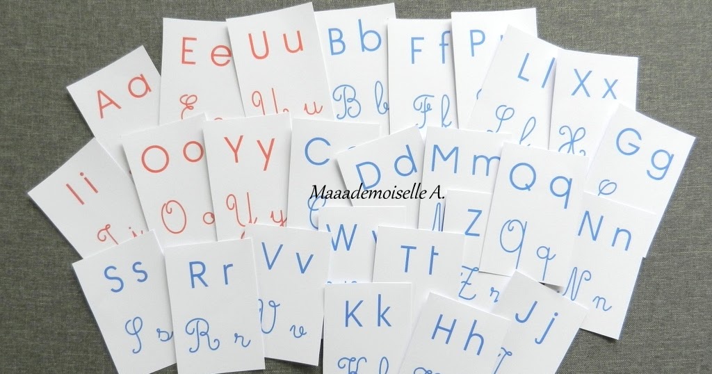 Maaademoiselle A.: || Cartes Alphabet