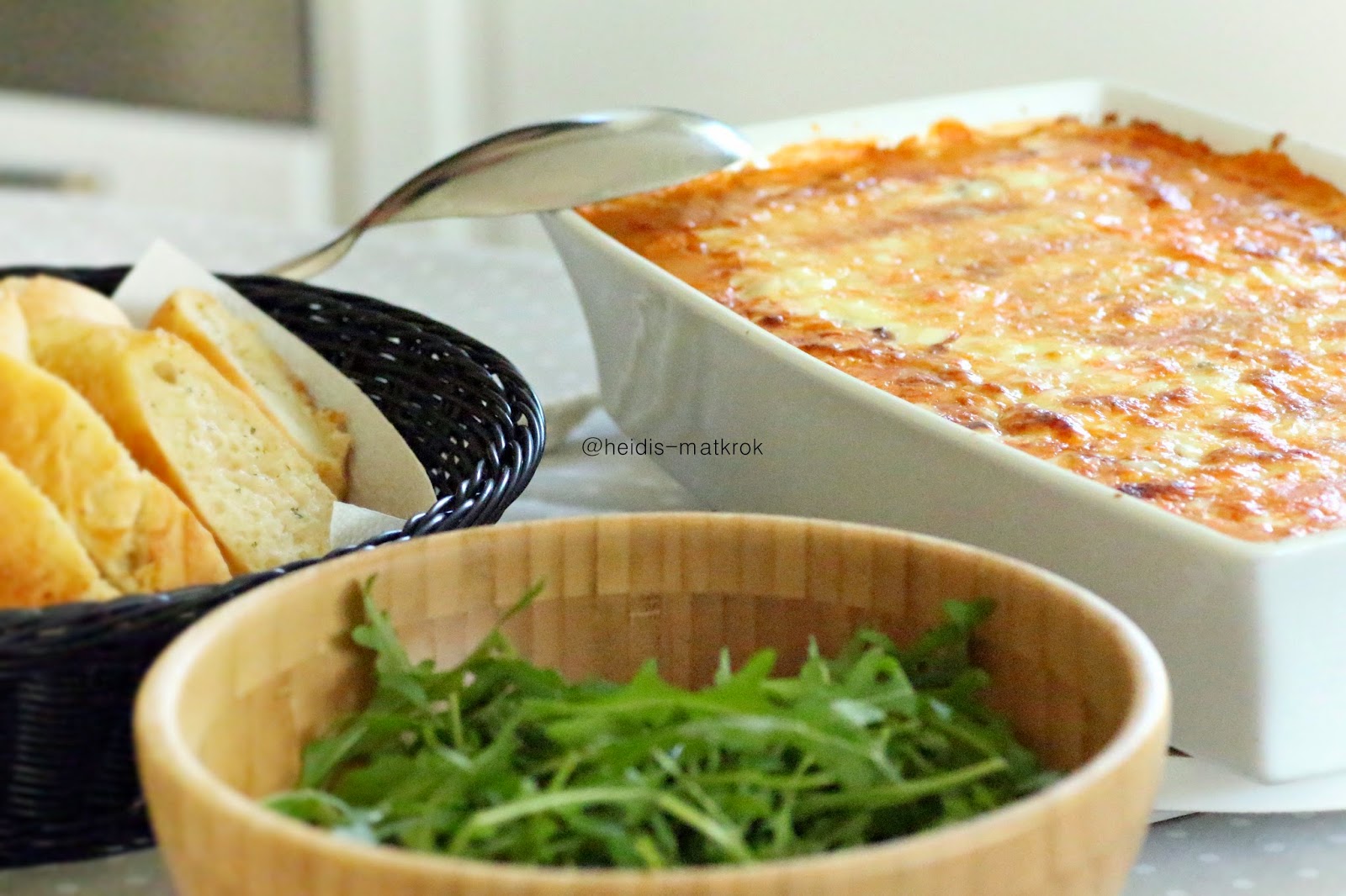 Heidi's Matkrok: LASAGNE MED PHILADELPHIAOST
