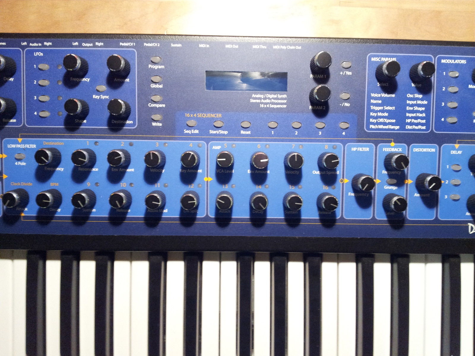 MATRIXSYNTH: MONO EVOLVER KEYBOARD PE SN 01125 with Prophet Style Knobs