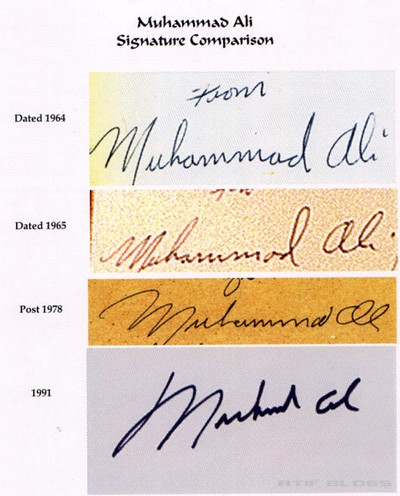Boxing Pictures :: Boxing World: muhammad ali signature