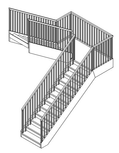 Revit 00: การสร้าง Railing ให้มี Slope ตามบันได