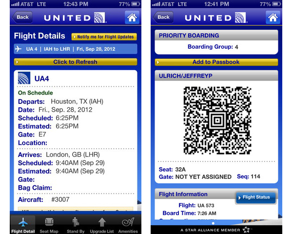 United Airlines mejora sus aplicaciones para smartphone. - Aviación al Día