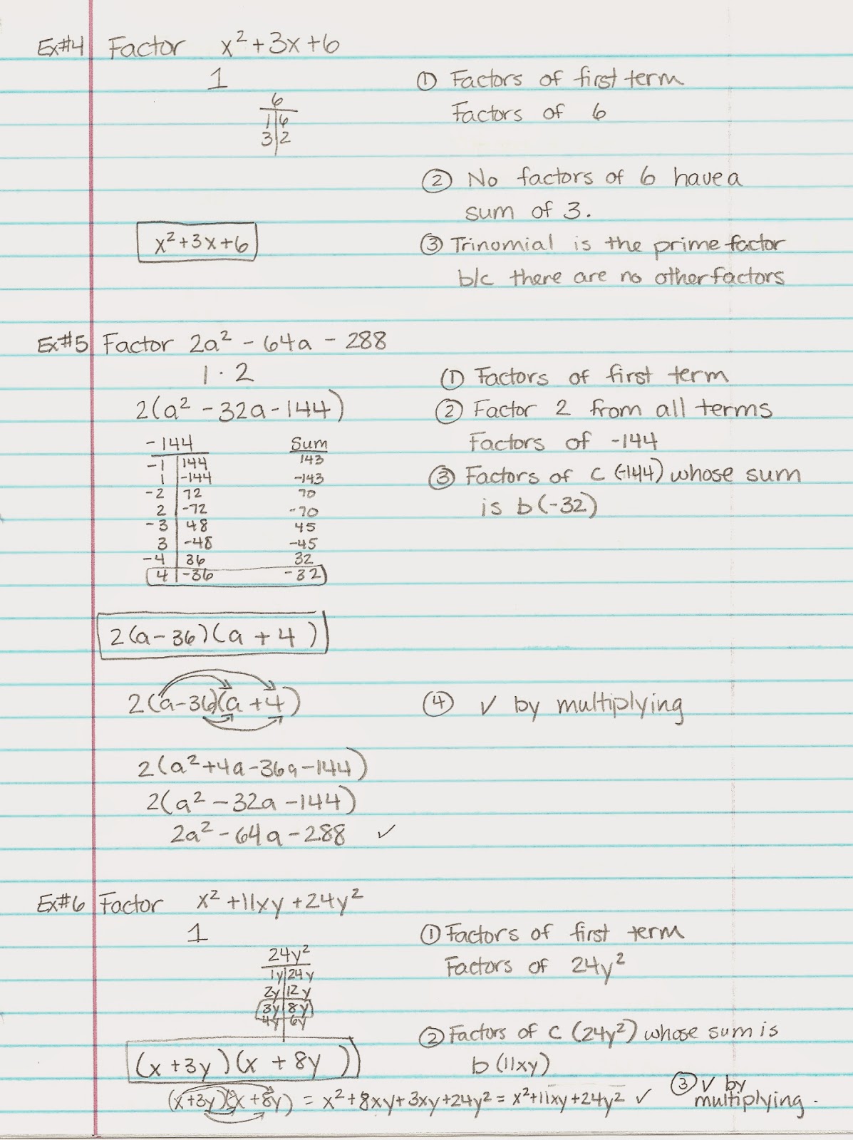 Algebra Alerts (Algebra 1 and 2): Algebra 1: Lesson 10.2 Notes and HW ...