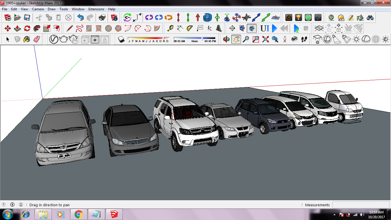 Contoh Model 3D for Sketchup : Mobil - Car