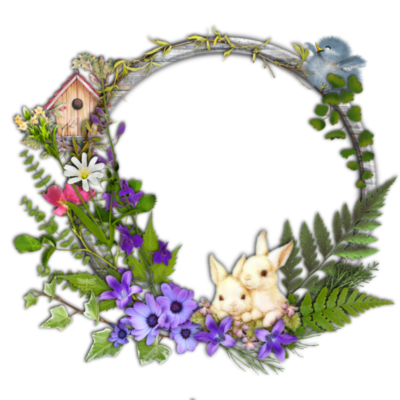 ForgetMeNot: Easter cluster frames