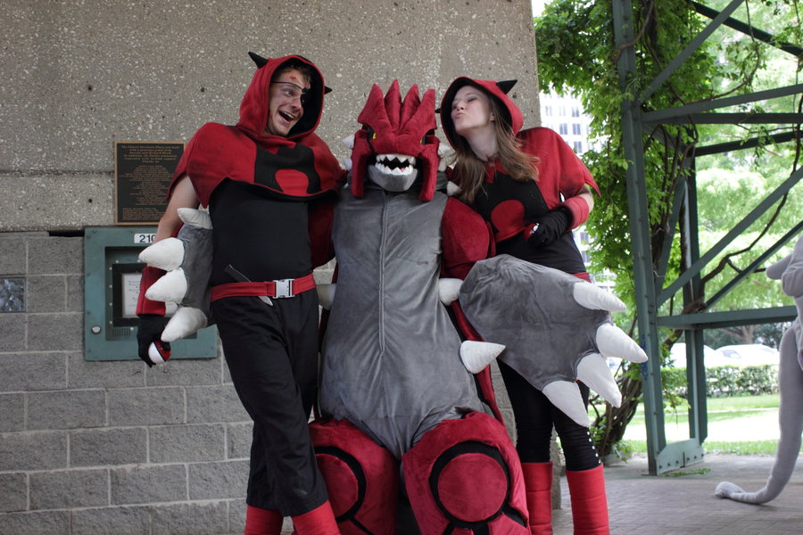 Pokemon Cosplay: Happy Pokemon Team Magma Grunt Cosplay