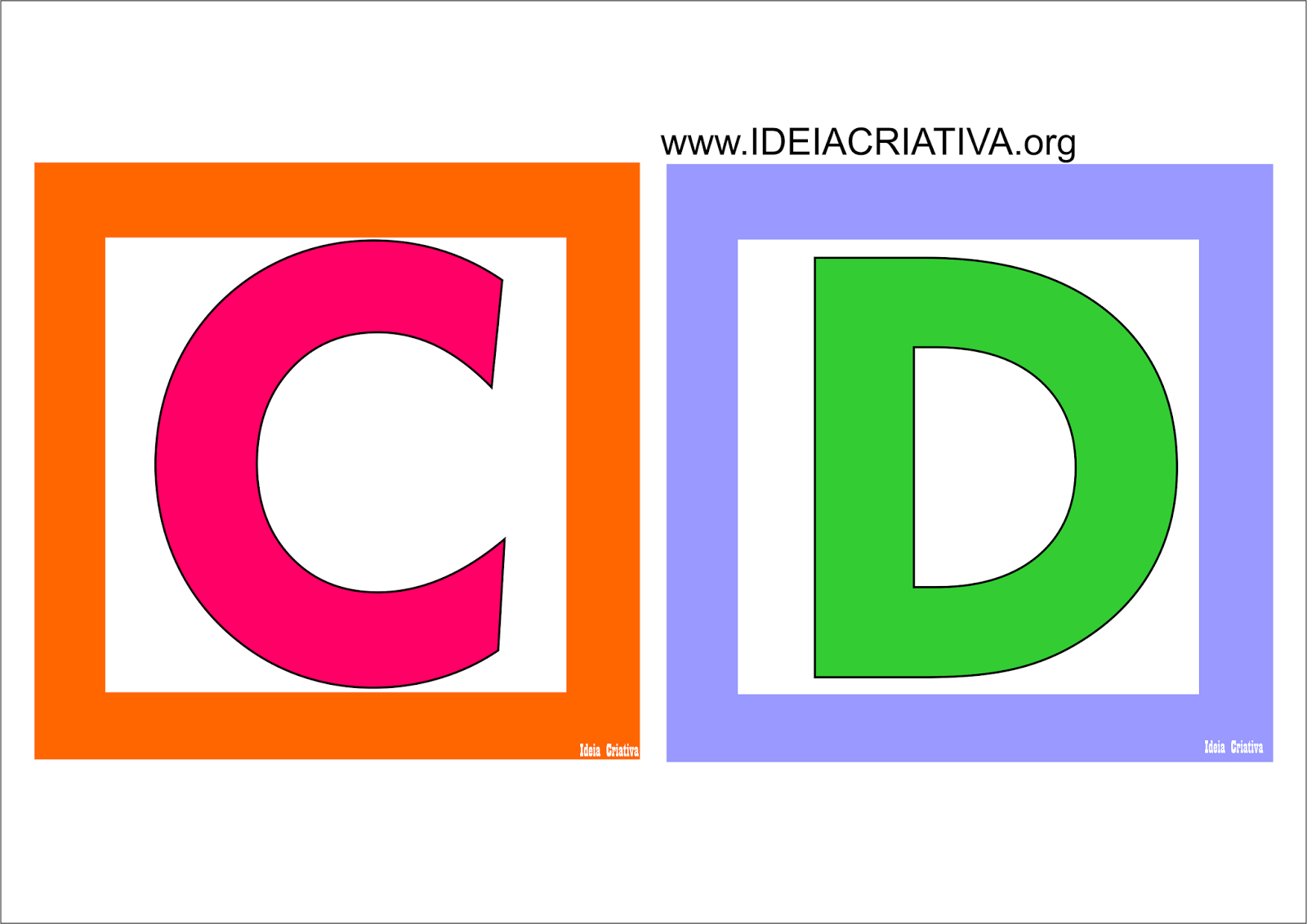 Letra Colorida Para Imprimir - FDPLEARN