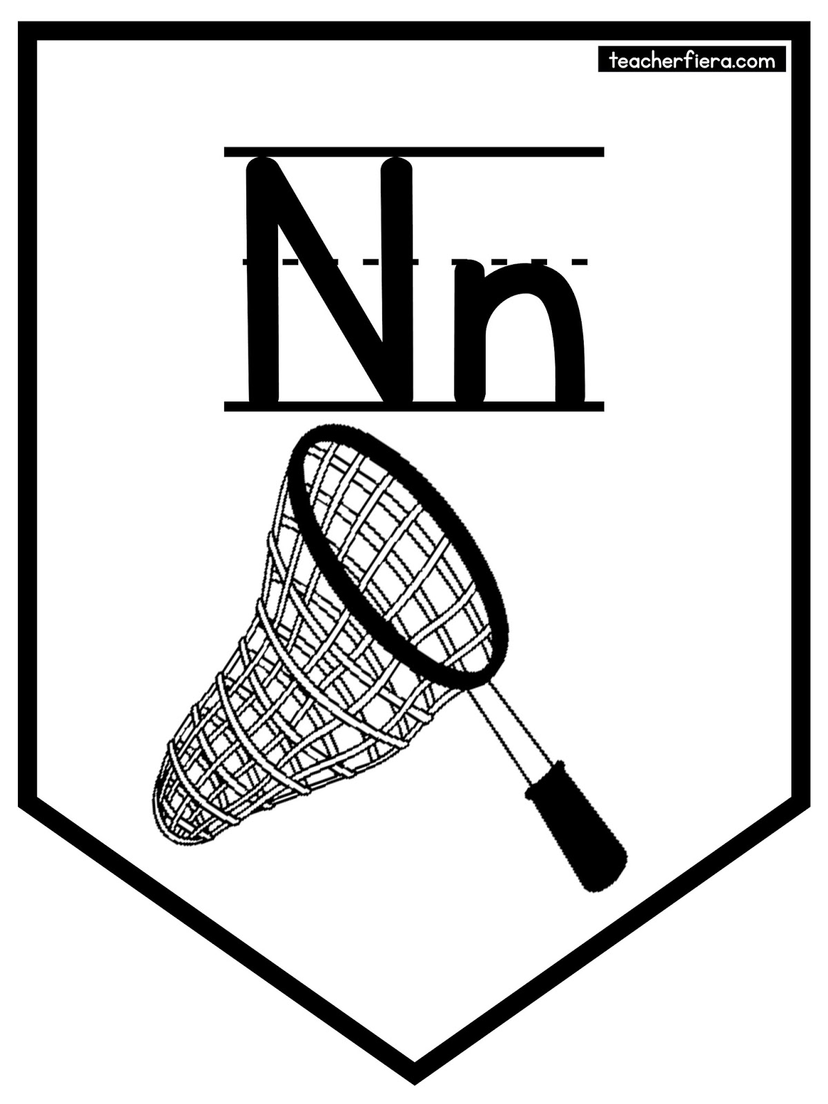 teacherfiera.com: ALPHABET BANNER (BLACK AND WHITE)