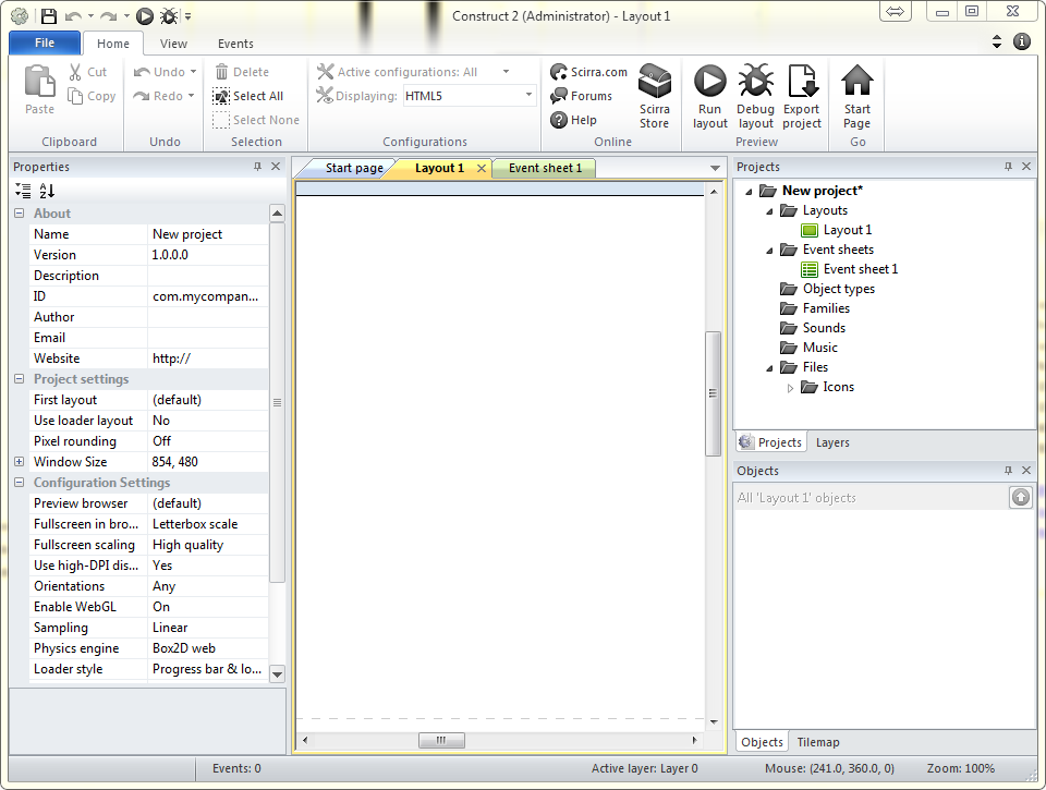 Firefox OS Gaming: Bouncing Ball in Construct 2 (Game Programming)