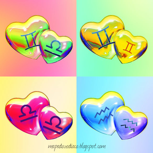 Os Signos De Ar No Amor | Mapa do Zodíaco