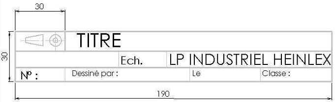 Présentation du dessin technique