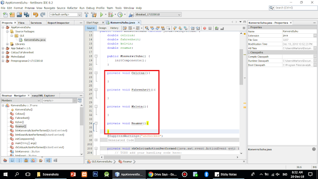 Cara membuat aplikasi konversi suhu menggunakan java GUI - Belajar Koding