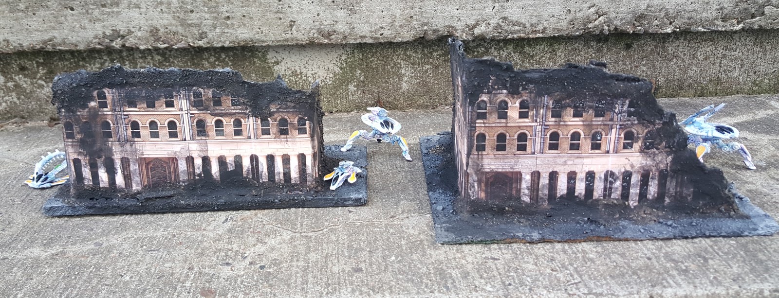 Kampfgruppe Engel: 10mm scale ruin terrain, Dropzone Commander