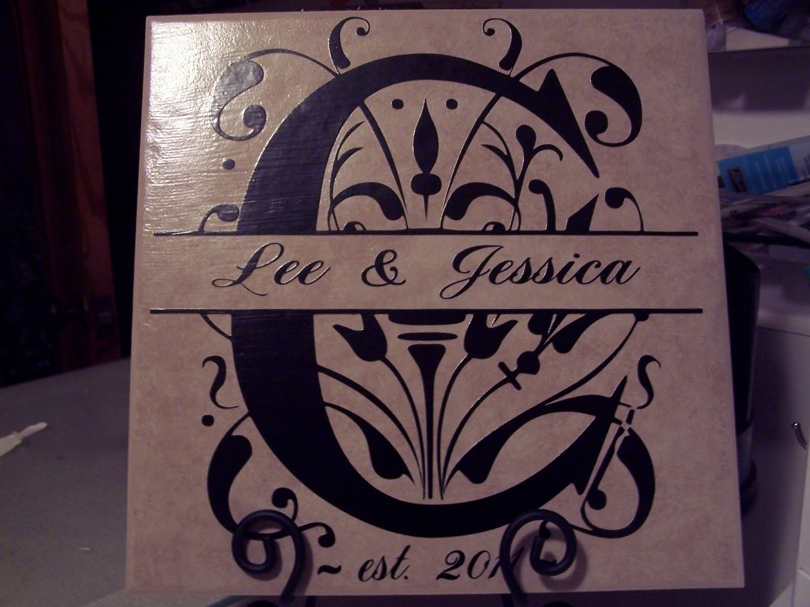 The Joy of Scrapping: Monogram Tiles