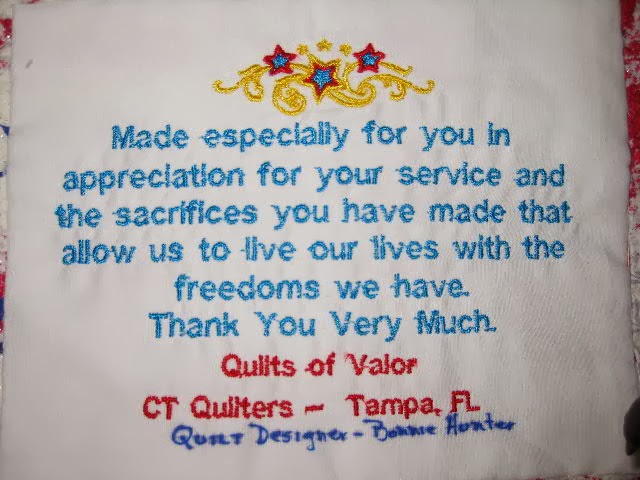 CT Quilters QOV ® Group: Awarding a Quilt of Valor