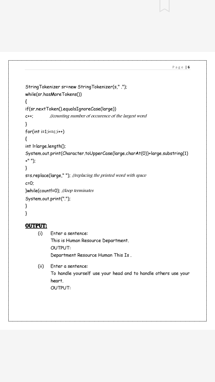ICSE ISC Java Programs: ISC Project Program 1