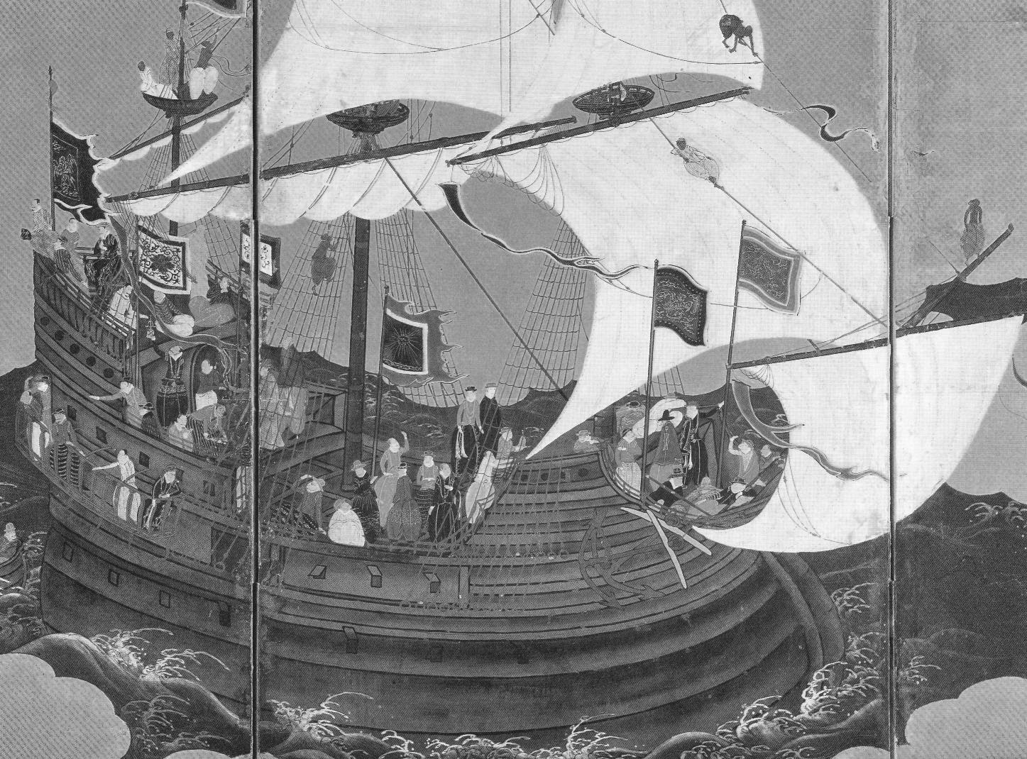 Nau Negra: The Nau(s) Negra(s) in the Namban screens.