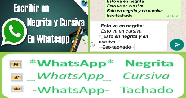 Como usar cursiva, tachado y negrita en WhatsApp | Espiar conversaciones de WhatsApp
