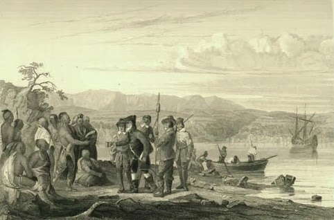 U.S. Timeline: 1609 - Henry Hudson explores New York Bay