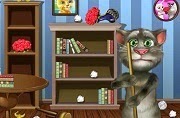 Talking Tom clean room- Juegos para chicas