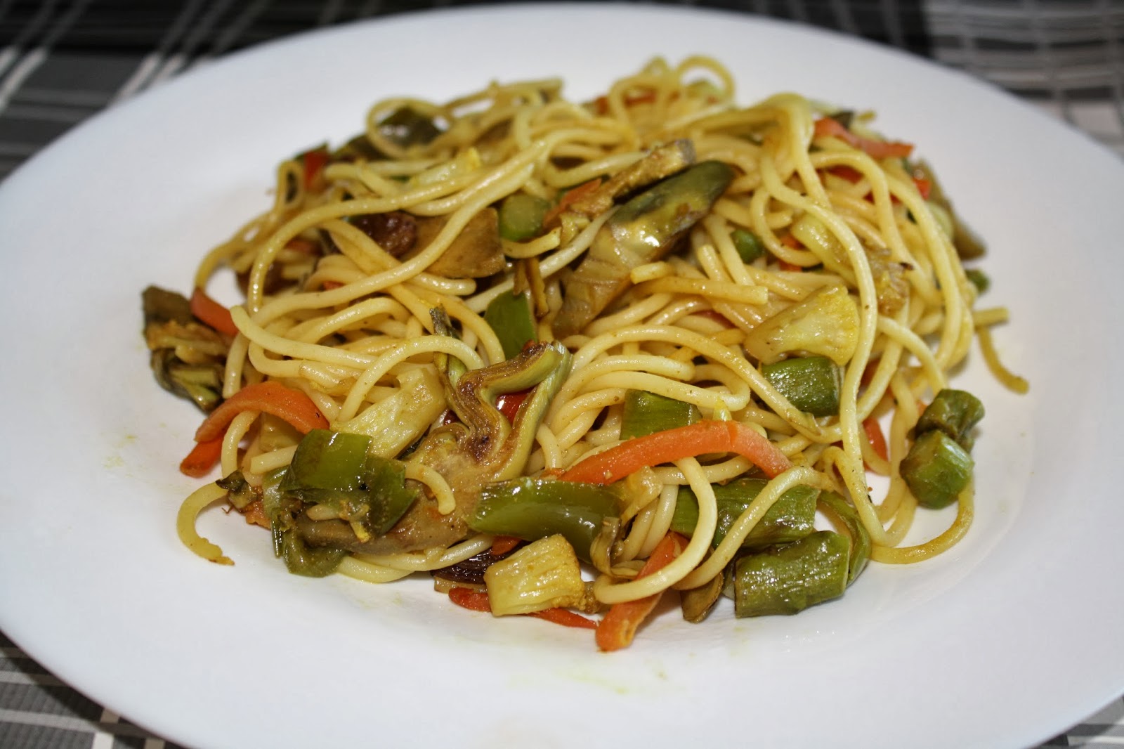 Mis consejos y recetas saludables: Espaguetis al Wok