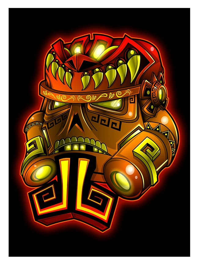 The Blot Says...: Star Wars “Urban Aztec Trooper” Print by Jesse Hernandez