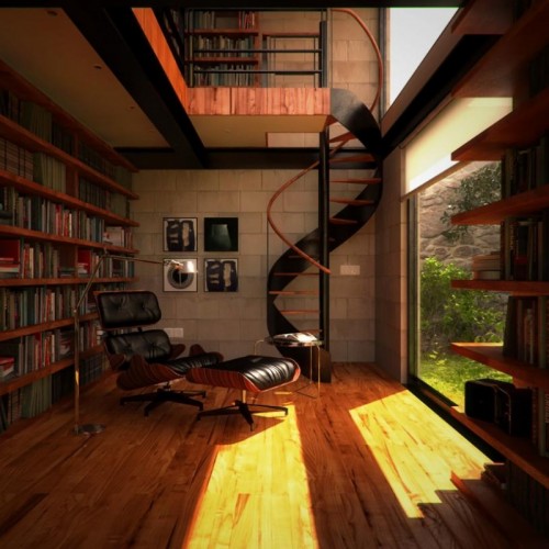 Emerald + Aubergine: Mezzanine Libraries - A lofty idea!