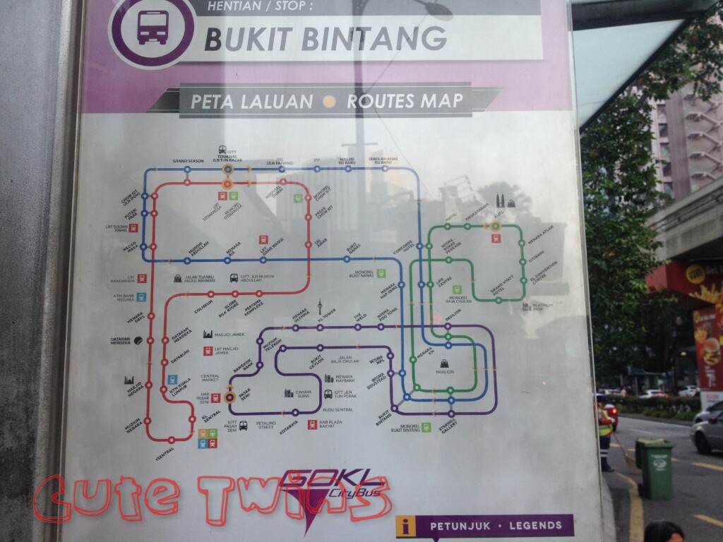Kembar Imut Jalan-Jalan: CARA NAIK BUS GRATIS GOKL (GO KL) DI KUALA LUMPUR